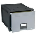 Storex STX61178U01C Heavy-duty Archive Drawer, 1 Each, Black/Gray ...