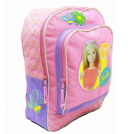 Barbie - Backpack - Barbie - Purple - w/ Water Bottle (Large School Bag ...