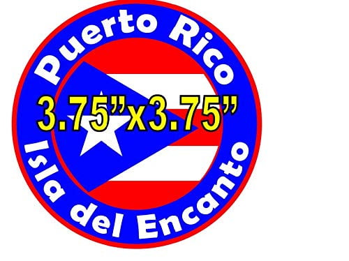 Puerto Rico Flag Sticker(Pack of 2), Vinyl Decal, Isla del Encanto, Puerto Rican - Walmart.com