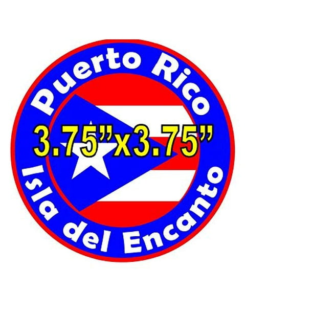 Puerto Rico Flag Sticker(Pack of 2), Vinyl Decal, Isla del Encanto, Puerto Rican - Walmart.com