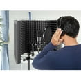 Adjustable 5 Panel Microphone Isolation Shield Mic Sound Absorbing Foam ...