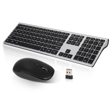 99788 Wireless Multimedia Keyboard and 6-Button Mouse Combo (Black ...
