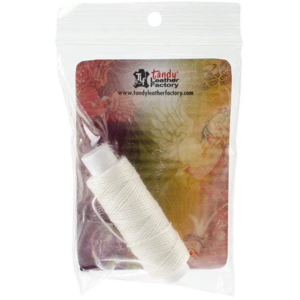 Waxed Nylon Thread 25ydNatural - Walmart.com