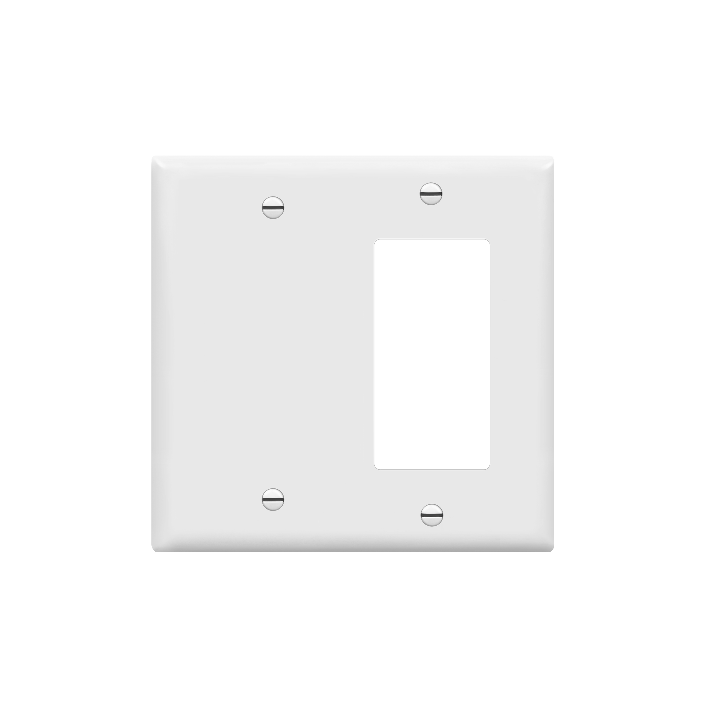 ENERLITES Combination Decorator Rocker/Blank Outlet Wall Plate ...