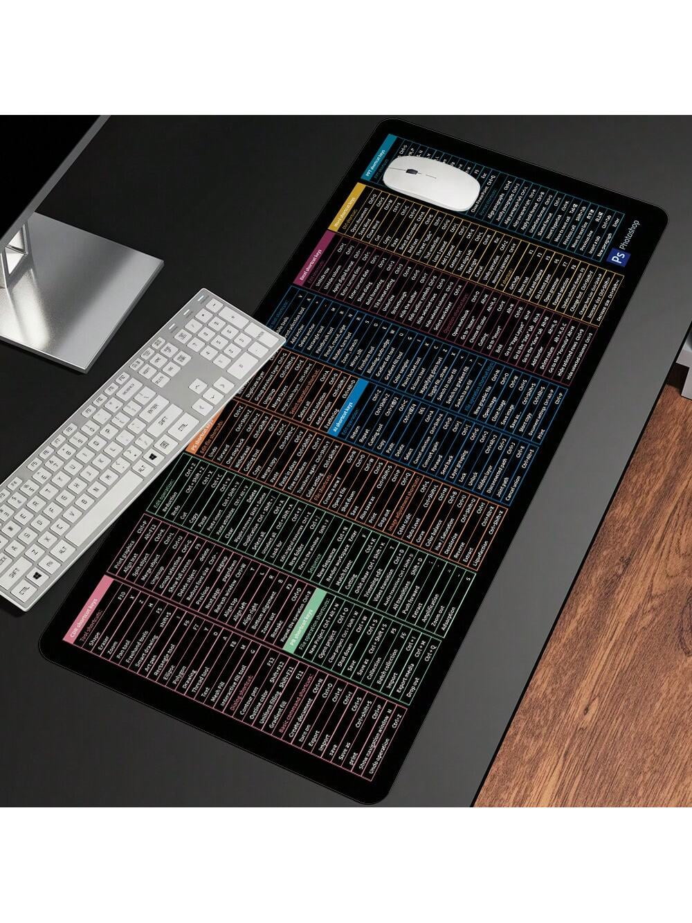 Hd Rubber Mouse Pad Table Pad Keyboard Pad Shortcut Keys Key ...