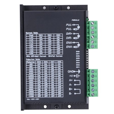 Stepper Motor Driver, 20-50V DC Step Motors Controller 1.4A-5.6A For 4 ...