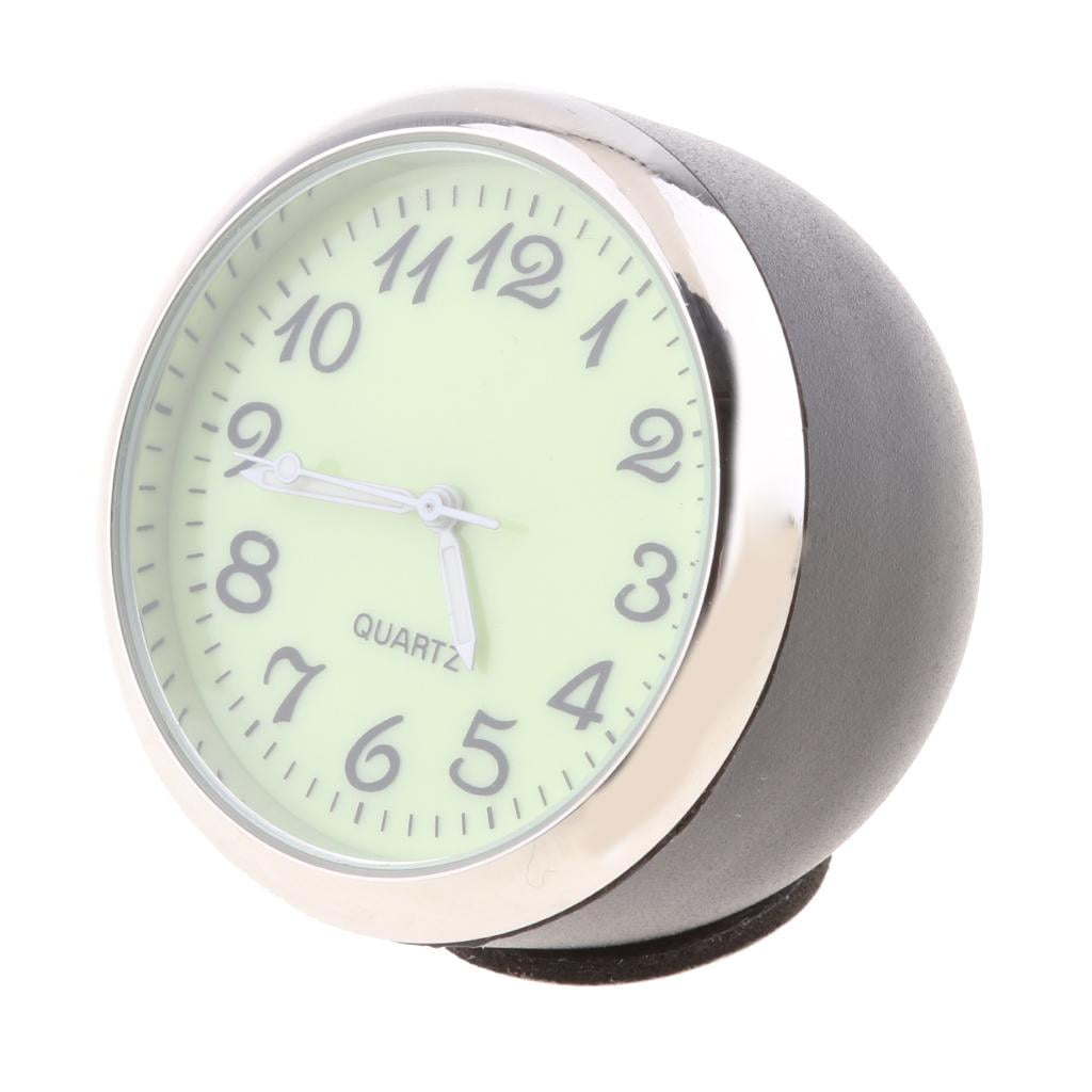 Luminous Car Dashboard Clock Table Classic Small Round Analog Clock ...