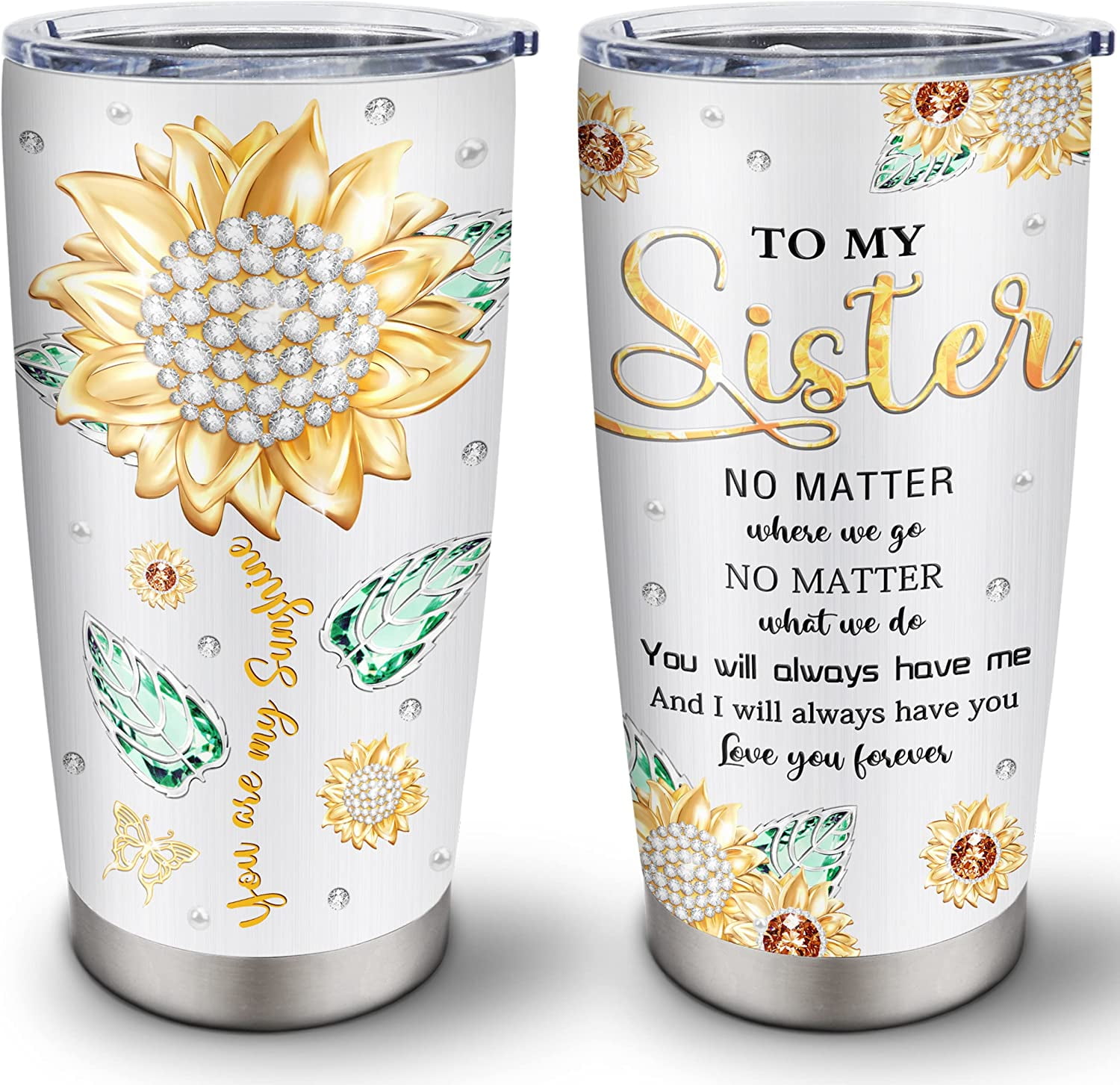 Best Big/Little Sister Gifts from Sisters Tumblers 20oz - Cool/Funny ...