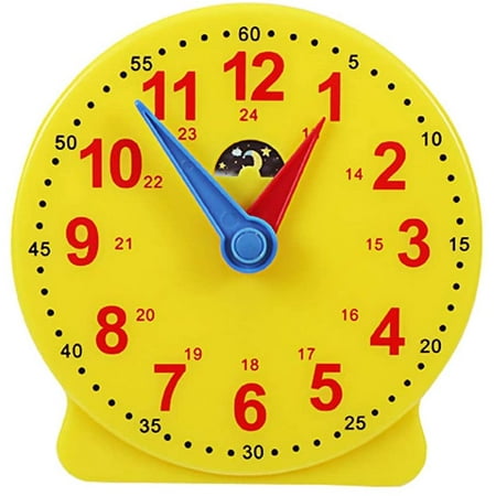 Yellow Teaching Clocks Big Teaching Demonstration Clock Great Home ...