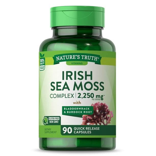 Irish Sea Moss Complex | 90 Capsules | Non-GMO & Gluten Free Supplement ...