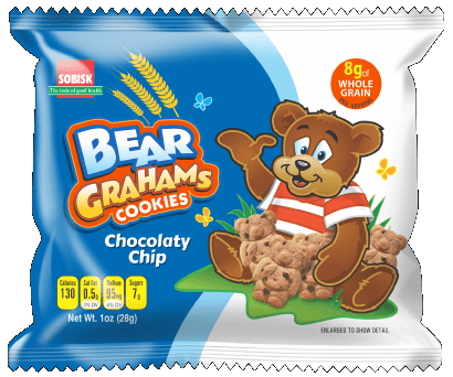 Teddy Bear Shaped Grahams Cookies Chocolate Chip 10 Pack - Walmart.com