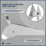 Five Oceans 316 Stainless Steel Fixed Anchor Bow Roller With Delrin ...