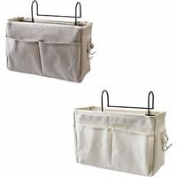 Bed Pocket, Triomphe 2 Piece Bedside Hanging Bed Basket, Waterproof ...