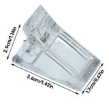 10-Pack Nail Tips Clip Set – Transparent Plastic Finger Extension ...