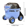 Car Shaped Leakproof Plastic Water Bottle, Sports Cup with Straw for ...