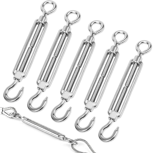 5 Pieces Stainless Steel Cable Tensioners M5 Wire Tensioner Garden ...