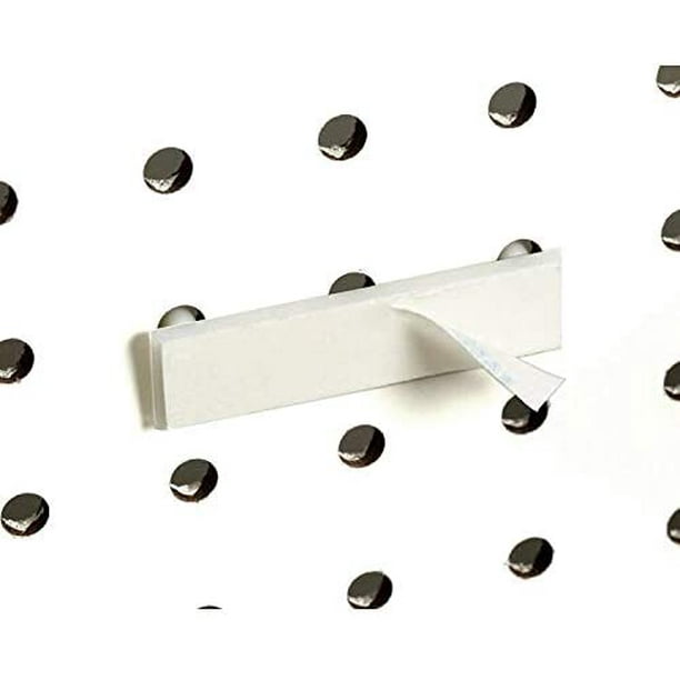 Adhesive Pegboard & Slatwall Mounting Adapter, Stick on Back Plate, Peg ...