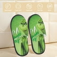 Cute Grin-ch House Cotton Slippers Slip-on Indoor Memory Foam House ...