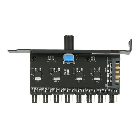 Computer Fan Controller, 1 Knob 8 Channels Low Heat Generation Fan Hub ...