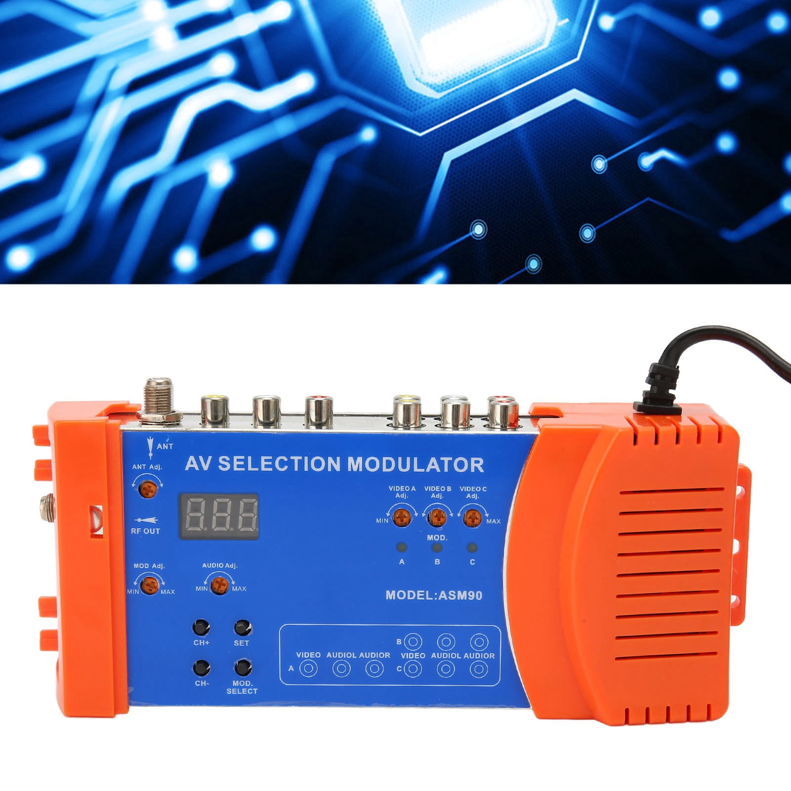 Modulador RF Digital Modulador de Selección AV ASM90CP VHF UHF RF ...