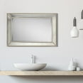 Empire Art Direct Champagne Bead Beveled Rectangular Mirror, 20" x 30 ...