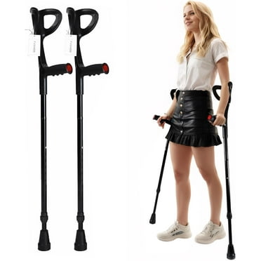 KMINA PRO - Universal Tall Walking, Forearm Crutches for Adults, Hands ...