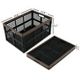 Cand 42 Liter Collapsible Plastic Storage Crates, Large Black Stackable ...