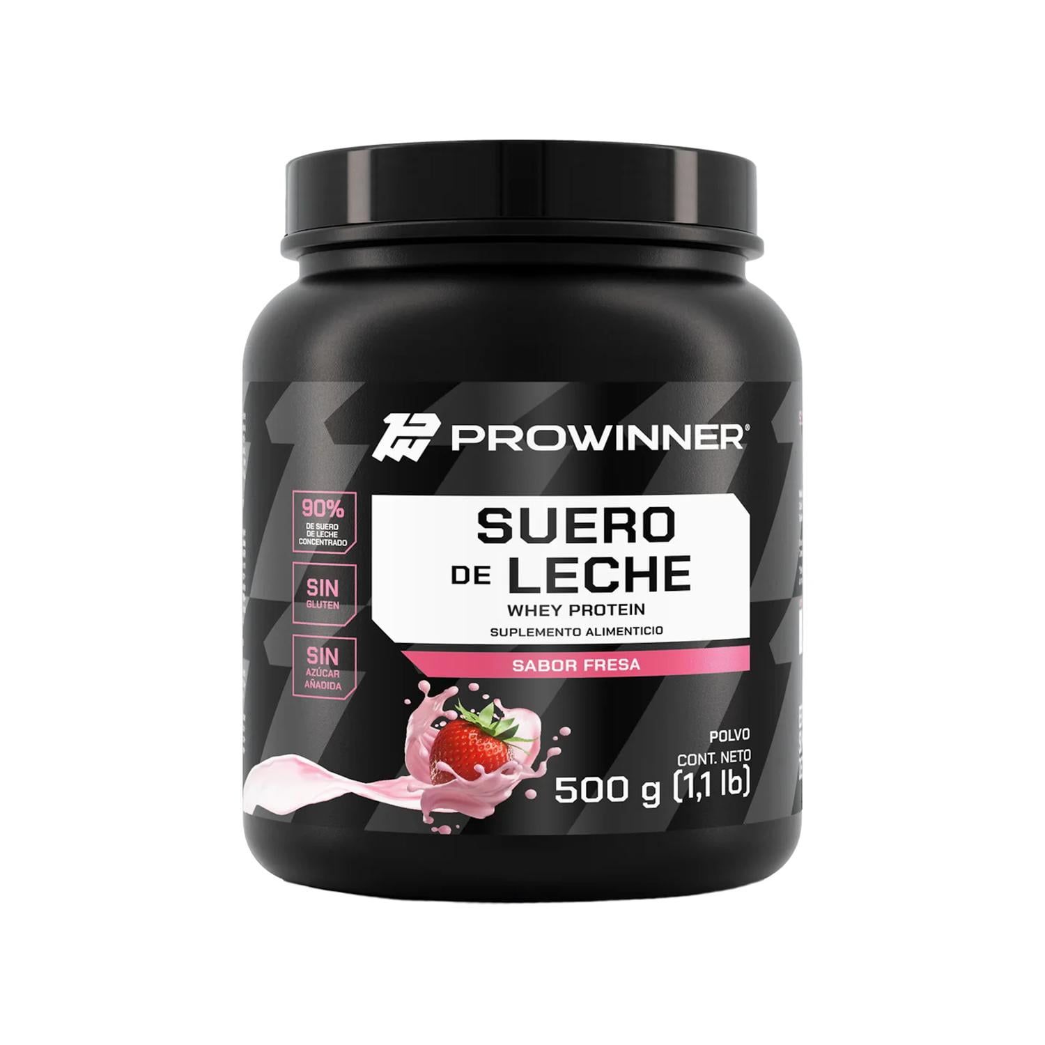 Suero de Leche (Whey Protein) Fresa 500 g ProWinner gris ProWinner ...