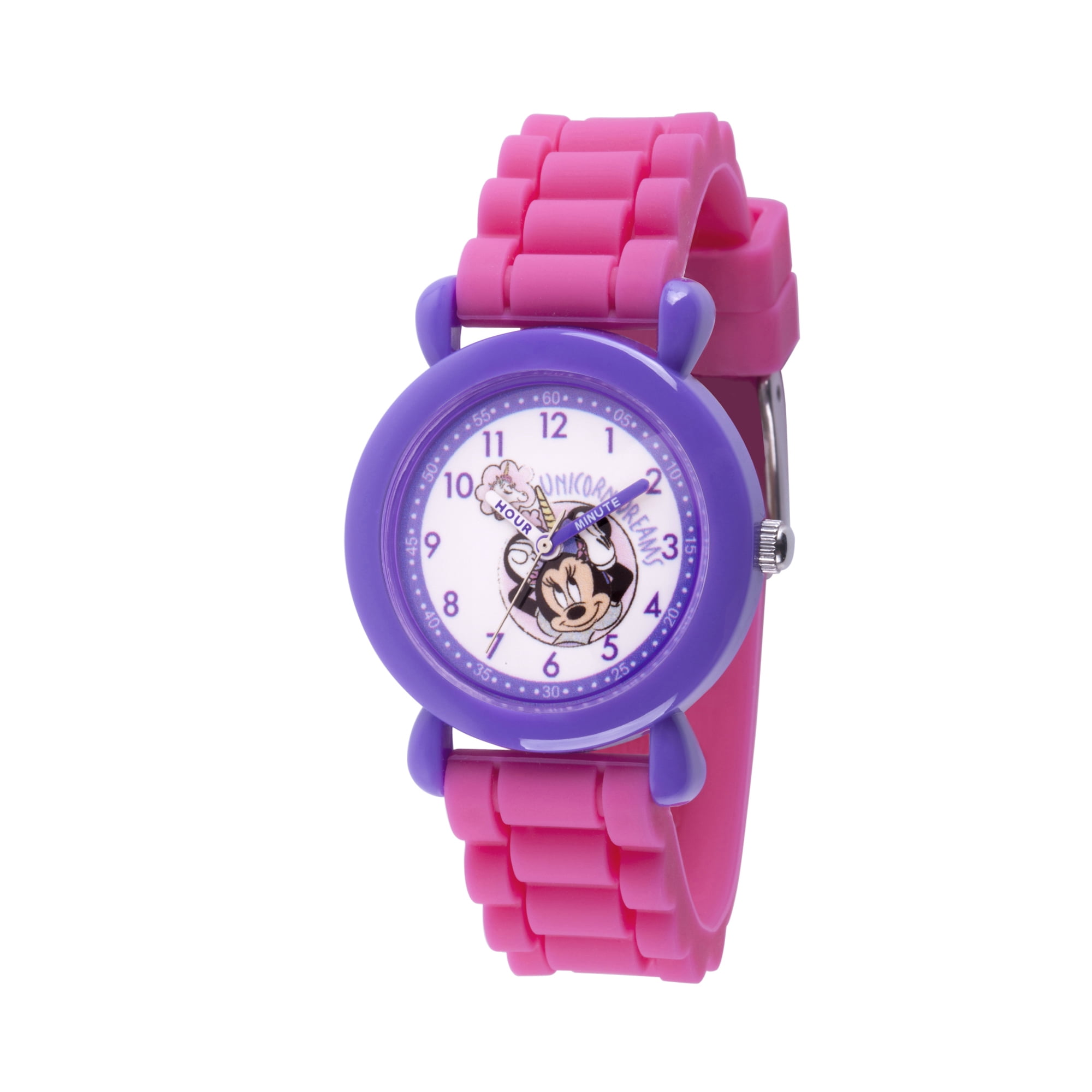 Disney Minnie Mouse Girls' Purple Plastic Watch, 1-Pack - Walmart.com