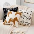 45x45CM Nordic Simple Throw Pillow Cover Embroidered Plush Cute Animal ...