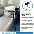 Table Mate Ultra Adjustable Foldable TV Tray Table with Cup Holder ...