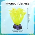 1-Pack Artificial Sea Anemone Decor, Silicone Coral Aquarium Fish Tank ...