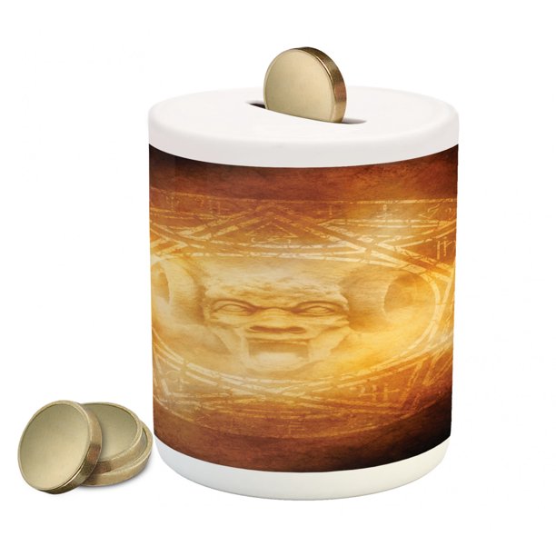 Horror House Piggy Bank, Demon Trap Logo Ceremony Creepy Scary Fantasy ...