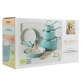 Martha Stewart Everyday Charlemont 12-Piece Aluminum Cookware Set, Teal ...