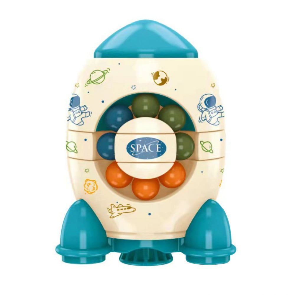 URMAGIC 2 in 1 Rotating Magic Bean, Novelty Rocket Shape Color-Match ...