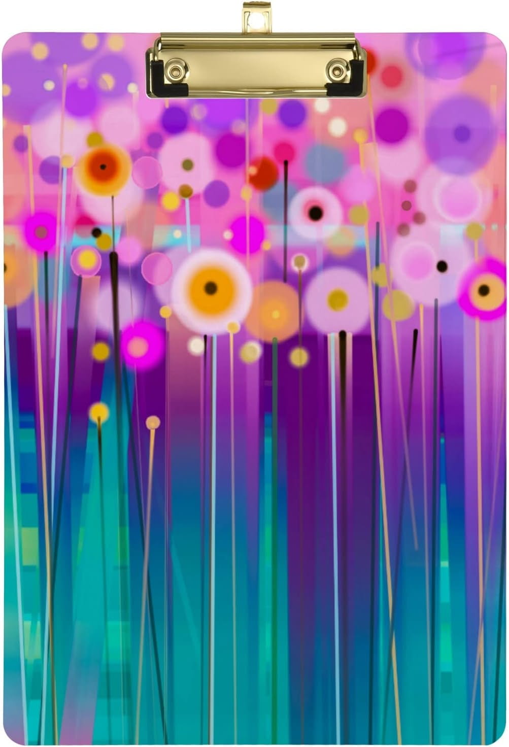 FMSHPON Daisy Floral Flowers Colorful Clipboard Hardboard Wood Nursing ...