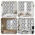 Black Cat and Butterfly White Pattern Blackout Curtains,Triple Weaved ...