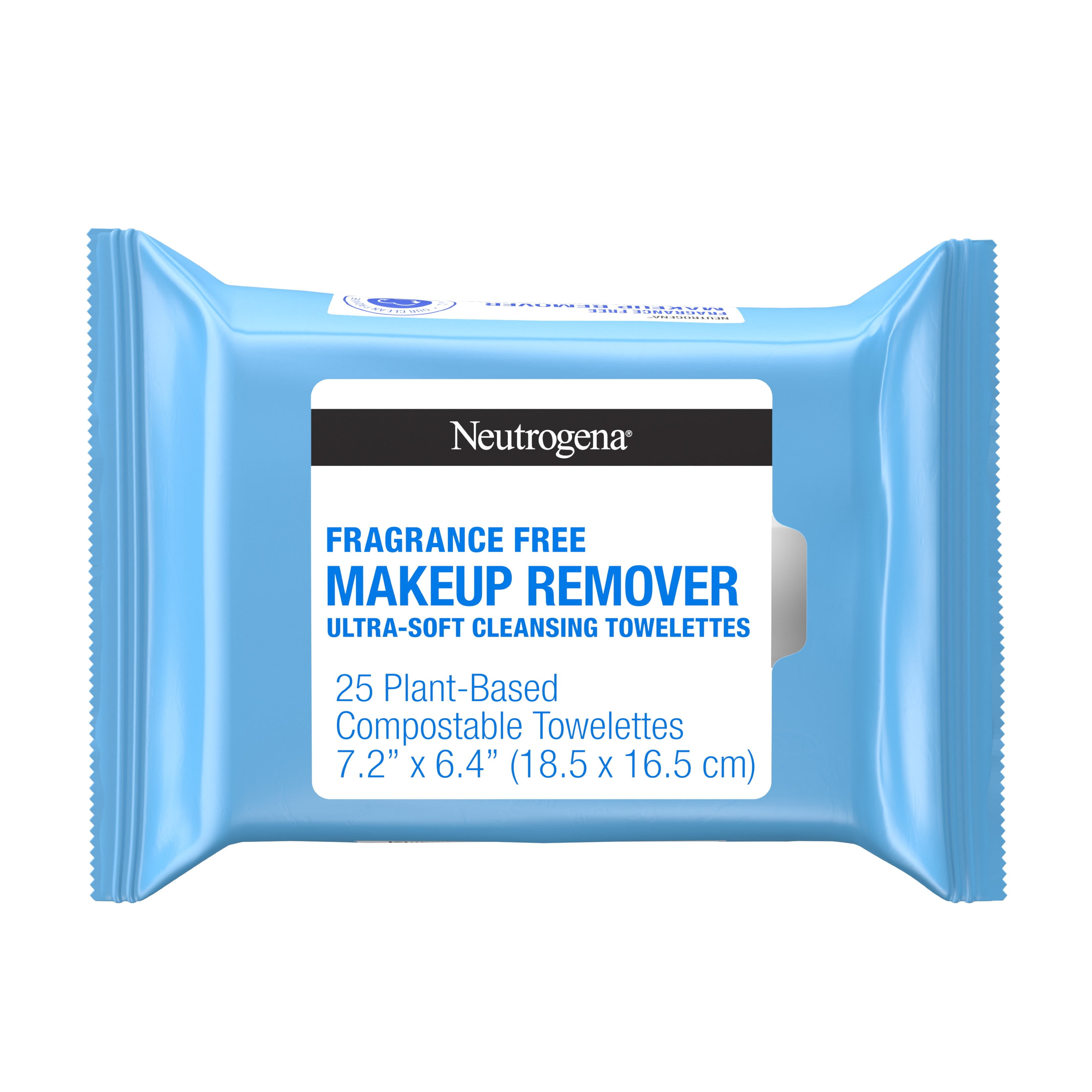 Neutrogena Fragrance-Free Cleansing Makeup Remover Face Wipes, 25 ct ...