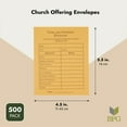 Tithe and Offering Envelopes for Church & Donations (500 Pack Case, 5.5 ...