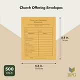 Tithe and Offering Envelopes for Church & Donations (500 Pack Case, 5.5 ...