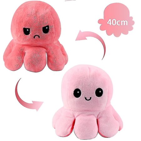 40cm Giant Reversible Octopus Stuffed Animal Reversible Happy Sad ...