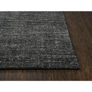 Hand Tufted Grey Wool Rug 5' X 8' Modern Scandinavian Bordered Room ...