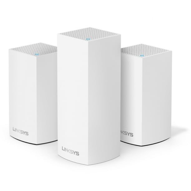 Linksys Velop Tri Band Intelligent Mesh WiFi System, White, 3 Pack ...