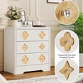 Antique White 3-Drawer Dining Room Dresser – Elegant Tall Chest ...
