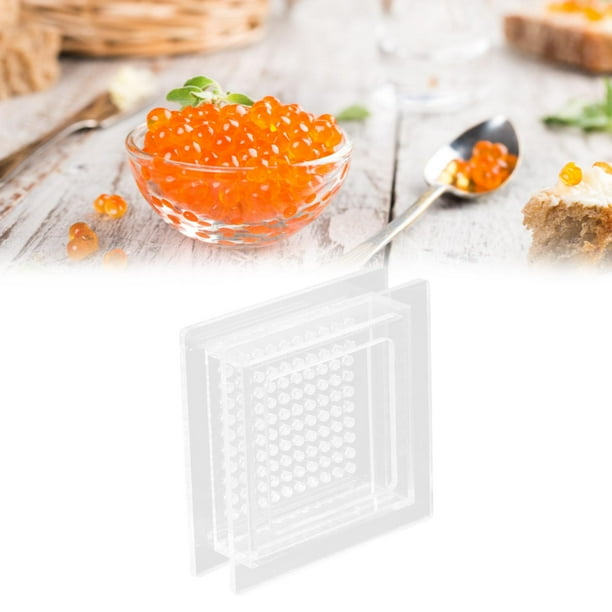 100 Hole Spherical Roe Dispenser Spherification Dropper Gastronomy Roe ...