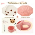 MengCat, Pink Ceramic Cat Coffee Mug, 10oz, with Lid and Spoon ...