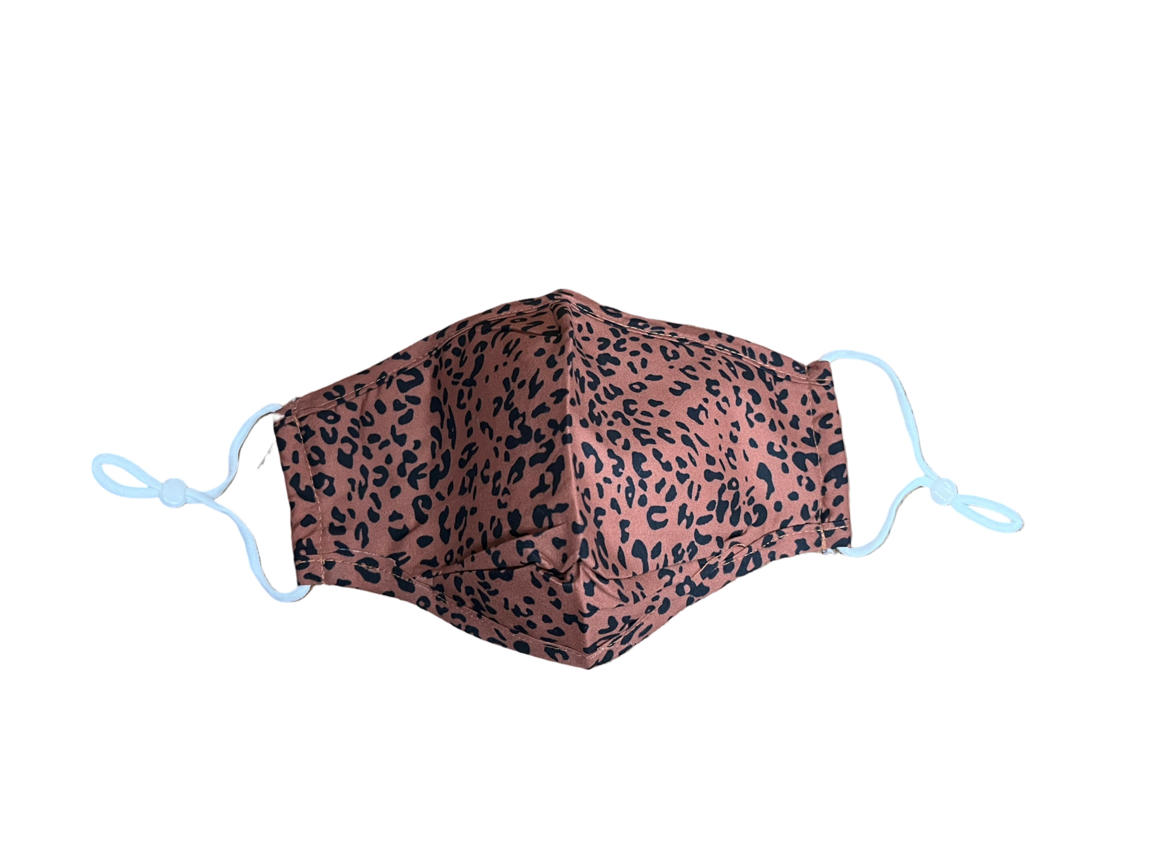 Coral Leopard Spots Pattern (Pantone Living Coral) Mask |1 Pc per Pack ...