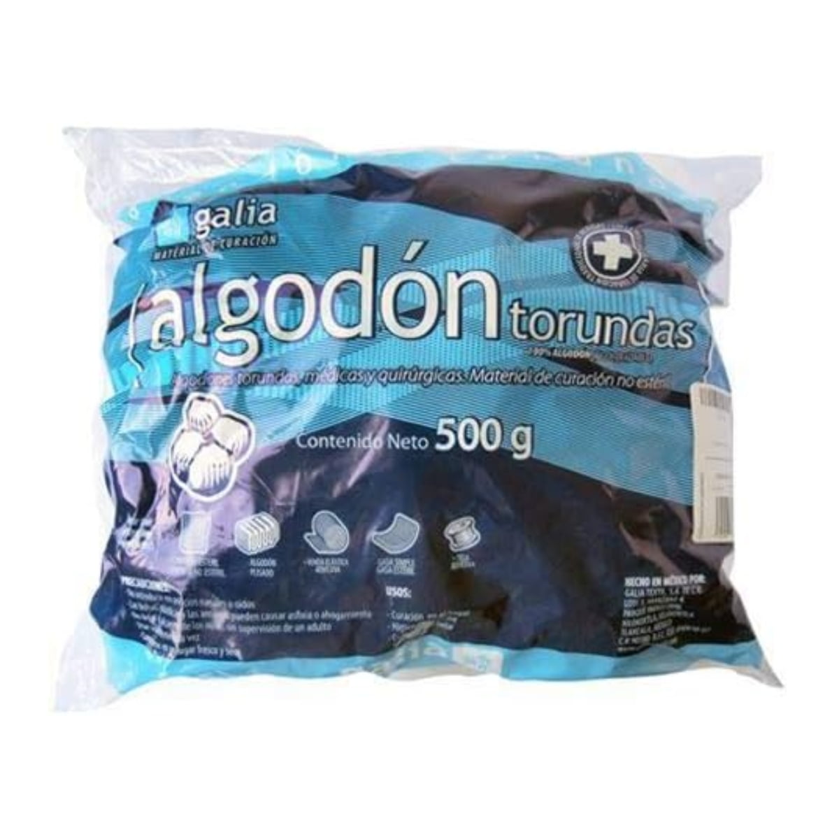 Torunda de 100% Algodón puro Galia biodegradable 500 gramos | Walmart ...