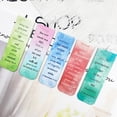 TOUMENY 5 Sheet Magnetic Bookmarks, Paper Multicolor Book Page Tags ...