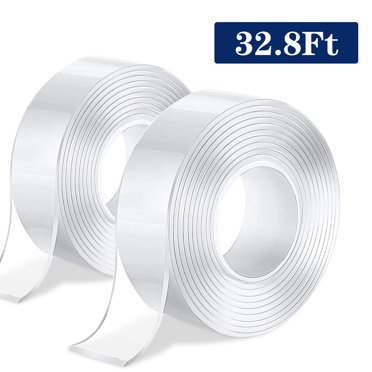 Removable&Traceless Adhesive Nano Gel Tape, Washable Strong Adsorption ...